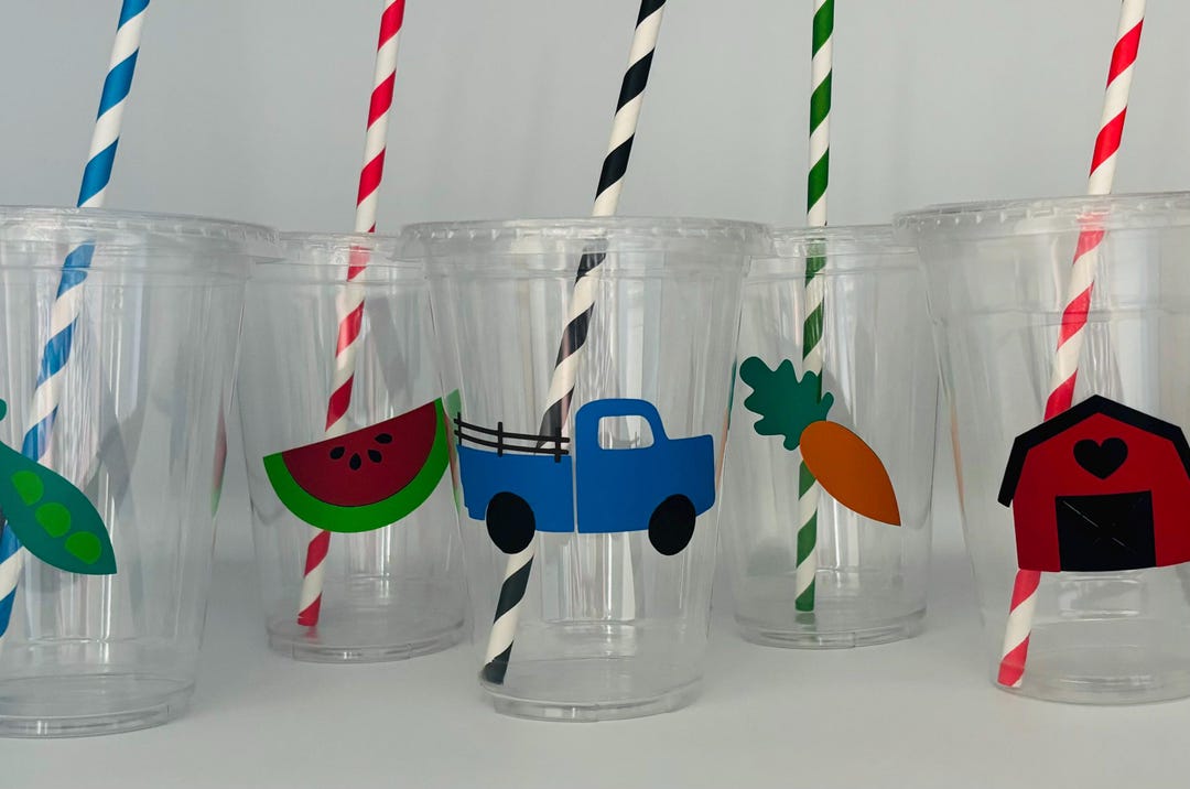 Farmers Market Party Cups, Farmers Market Birthday Party, Farm Party ...