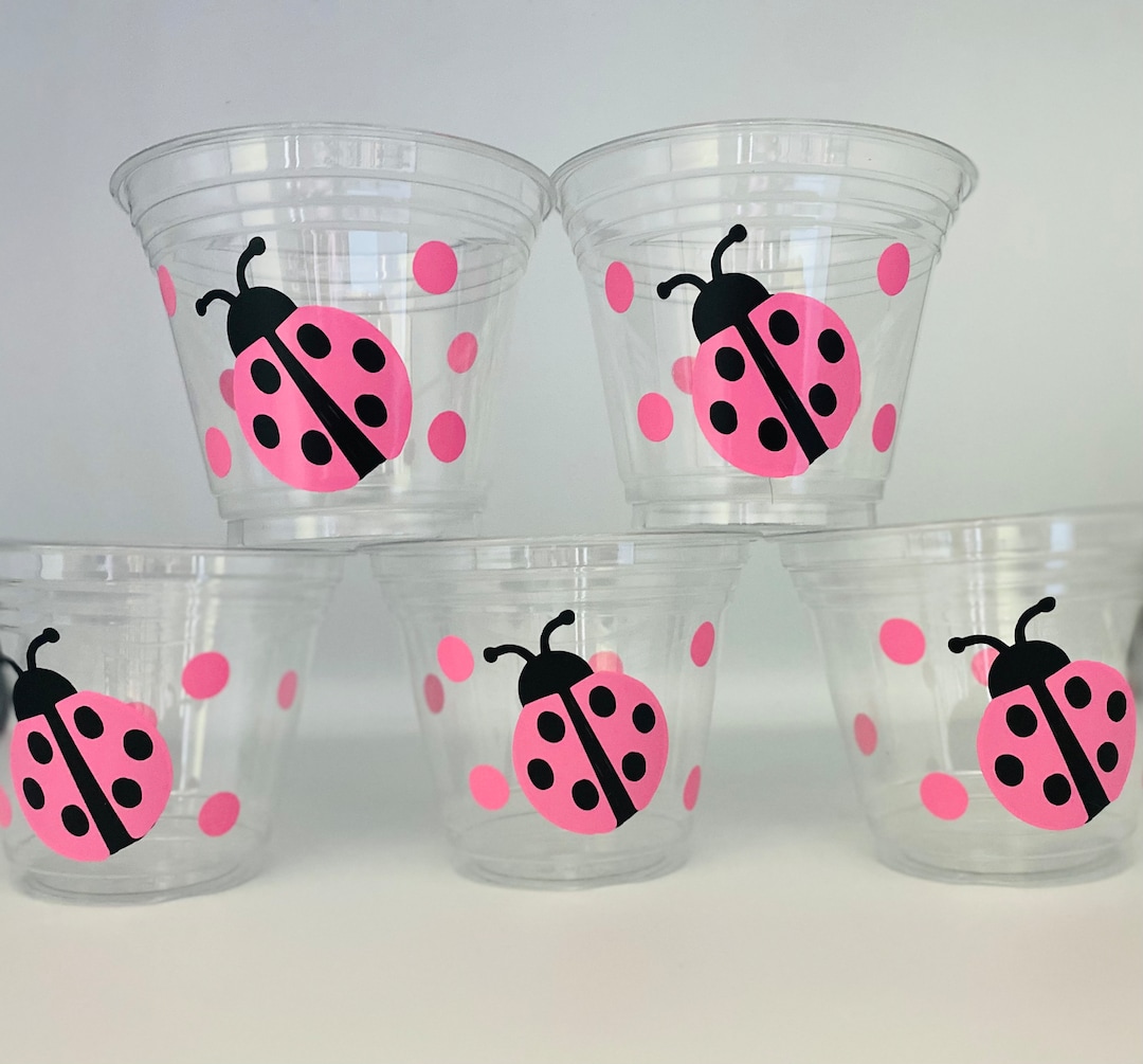 Lady Bug Party Cups, Lady Bug Birthday Party Cups, Bug Party Cups ...