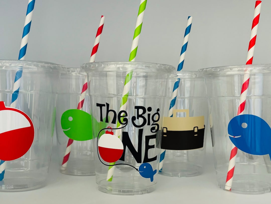 The Big One Party Cups, First Birthday Fishing Party, Fishing Party ...