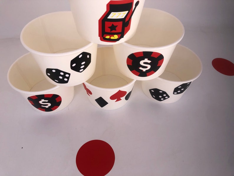 Casino Party Cups, Casino Birthday Party, Las Vegas Party, Poker Party ...