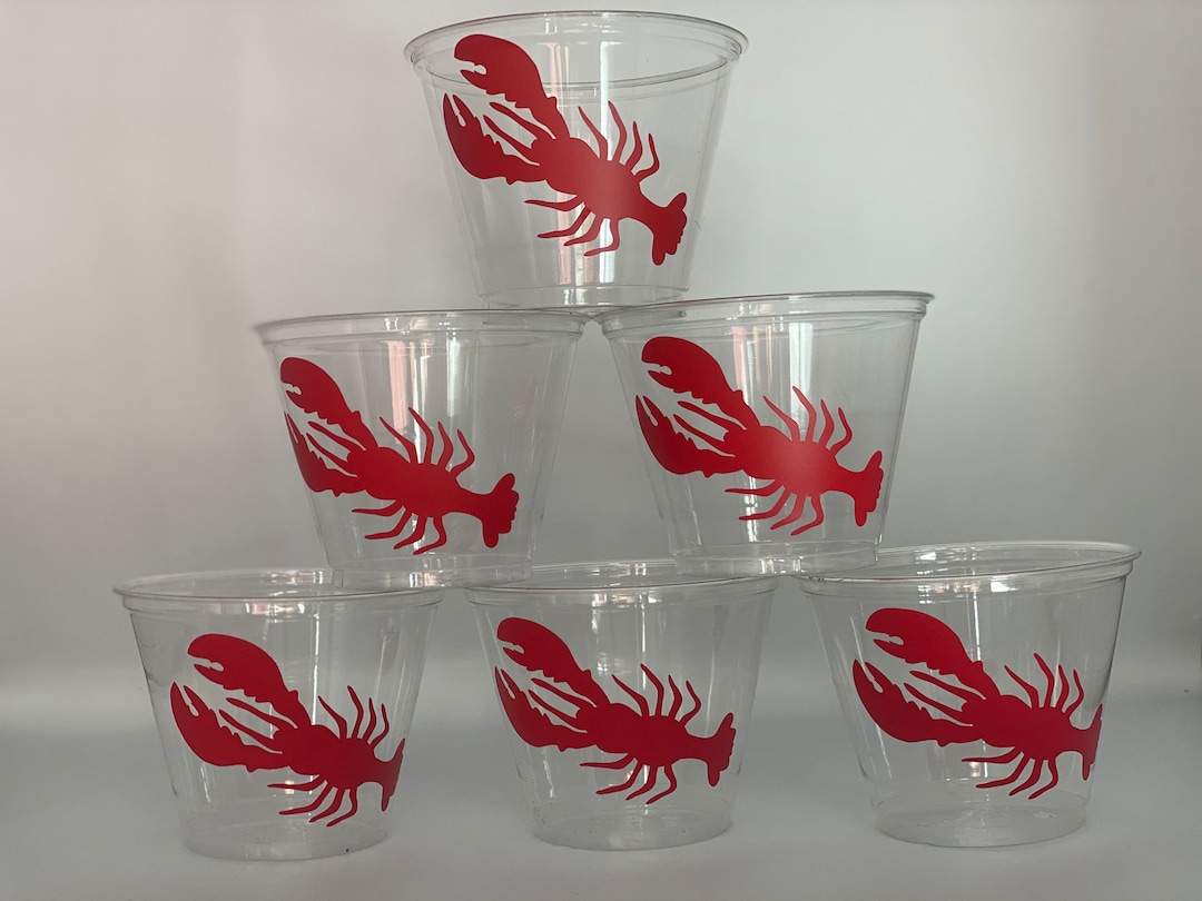 Lobster Party Cups, Loberster Birthday Party Cups, Crawfish Party Cups ...