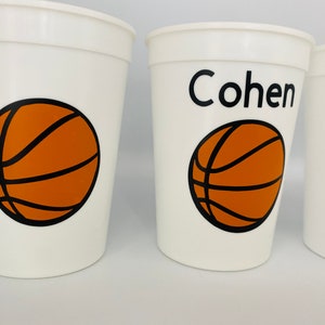 Basketball Party Cups, Basketball Birthday Party Cups, Basketball Baby ...