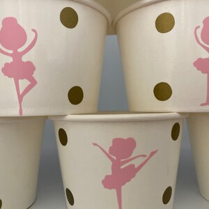 Ballet Party Snack Cups, Ballet Birthday Party Snack Cups, Dance Party ...