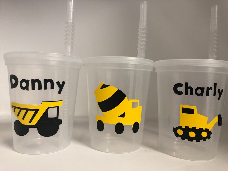 Construction Party Favors Construction Party Cups | Etsy
