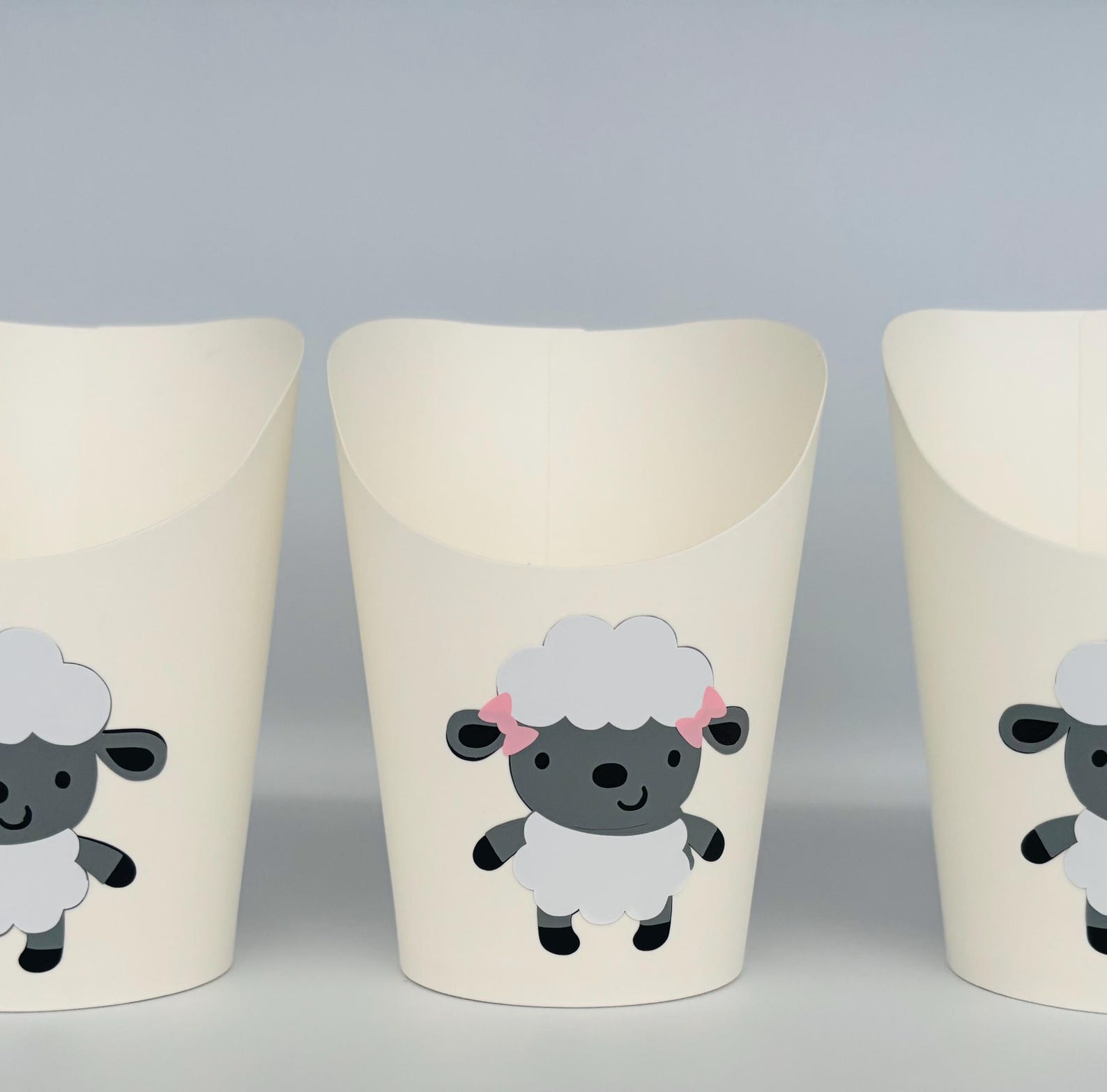 Sheep Party Snack Cups, Sheep Birthday Party, Sheep Baby Shower, Sheep ...