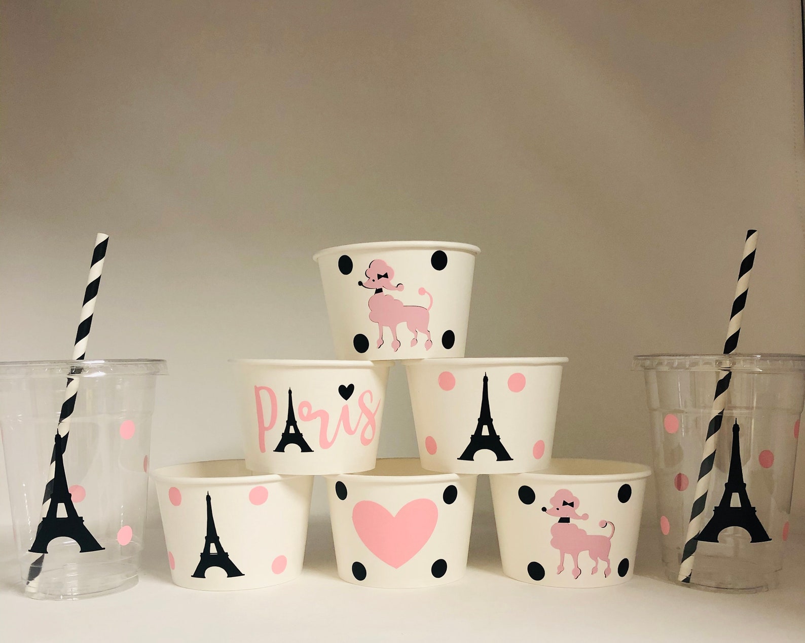 Paris Party Snack Cups Paris Birthday Party Snack Cups Paris - Etsy