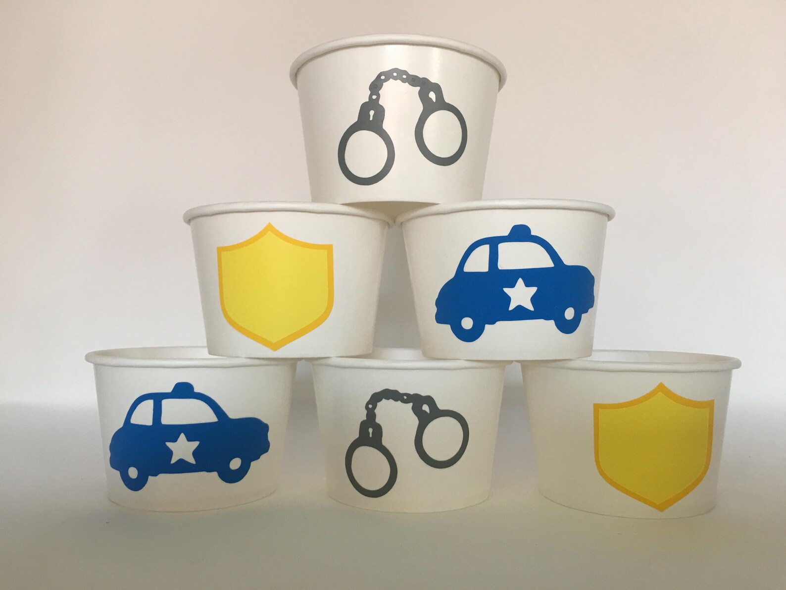 Police Party Cups Cop Party Cups Police Birthday Party Cups | Etsy