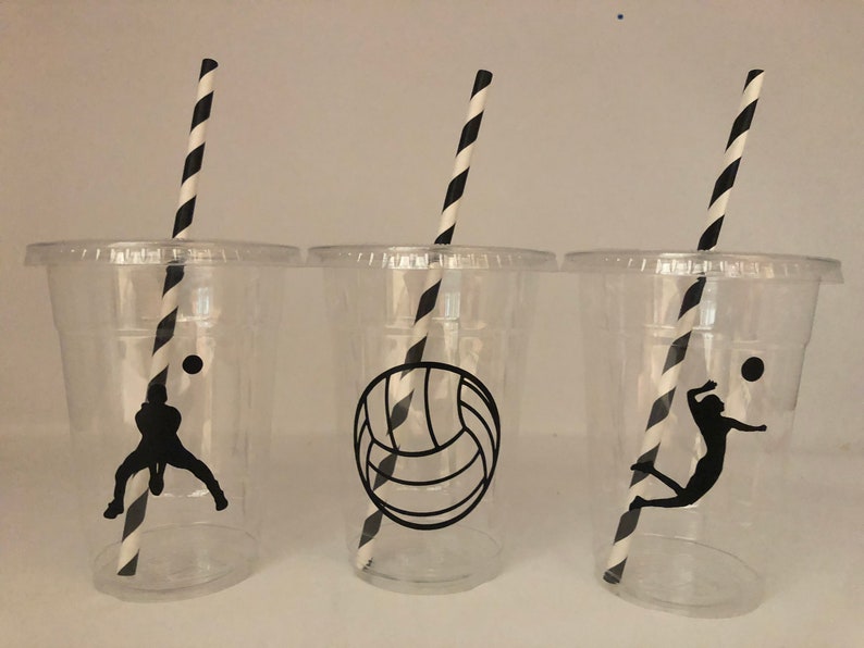 Volleyball Party Cups Volleyball Birthday Party Cups | Etsy