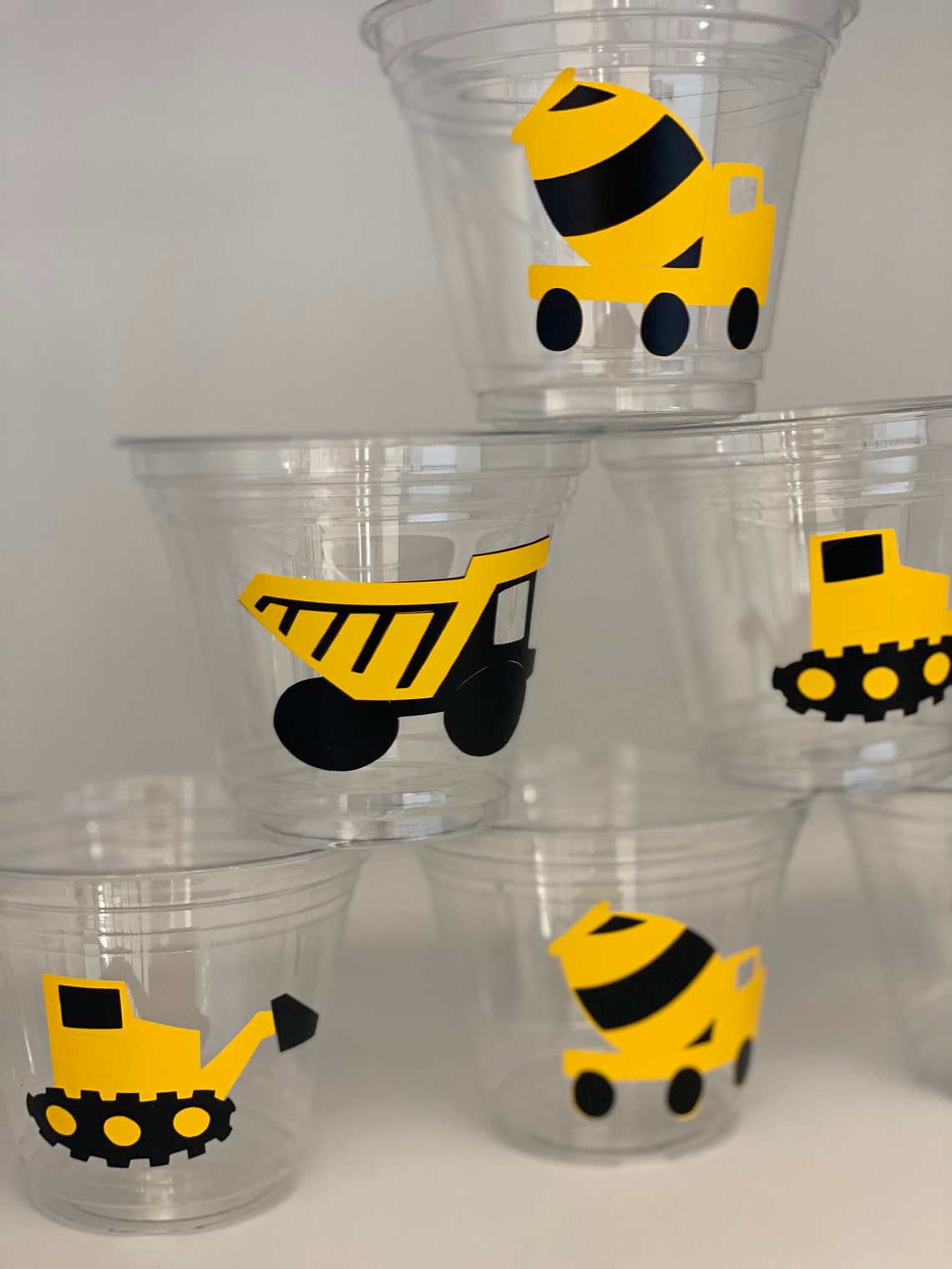 Construction Party Cups Construction Birthday Party Cups - Etsy