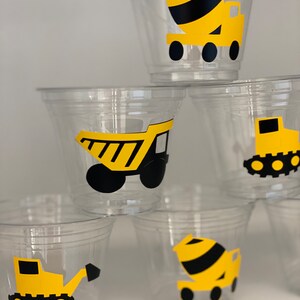 Construction Party Cups, Construction Birthday Party Cups, Construction ...