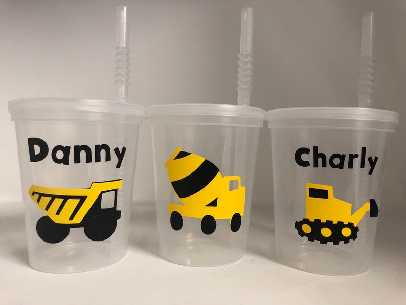 Construction Party Favors Construction Party Cups | Etsy