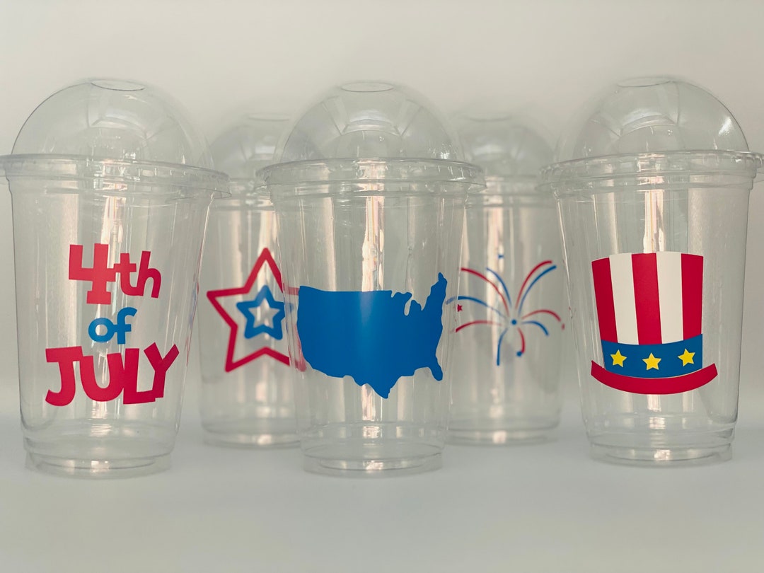 4th of July Party Cups, Fourth of July Party Cup, Independence Day ...