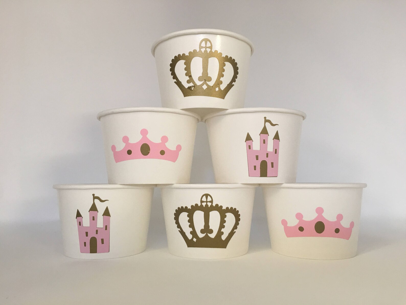 Princess Party Snack Cups Princess Birthday Royal Birthday - Etsy