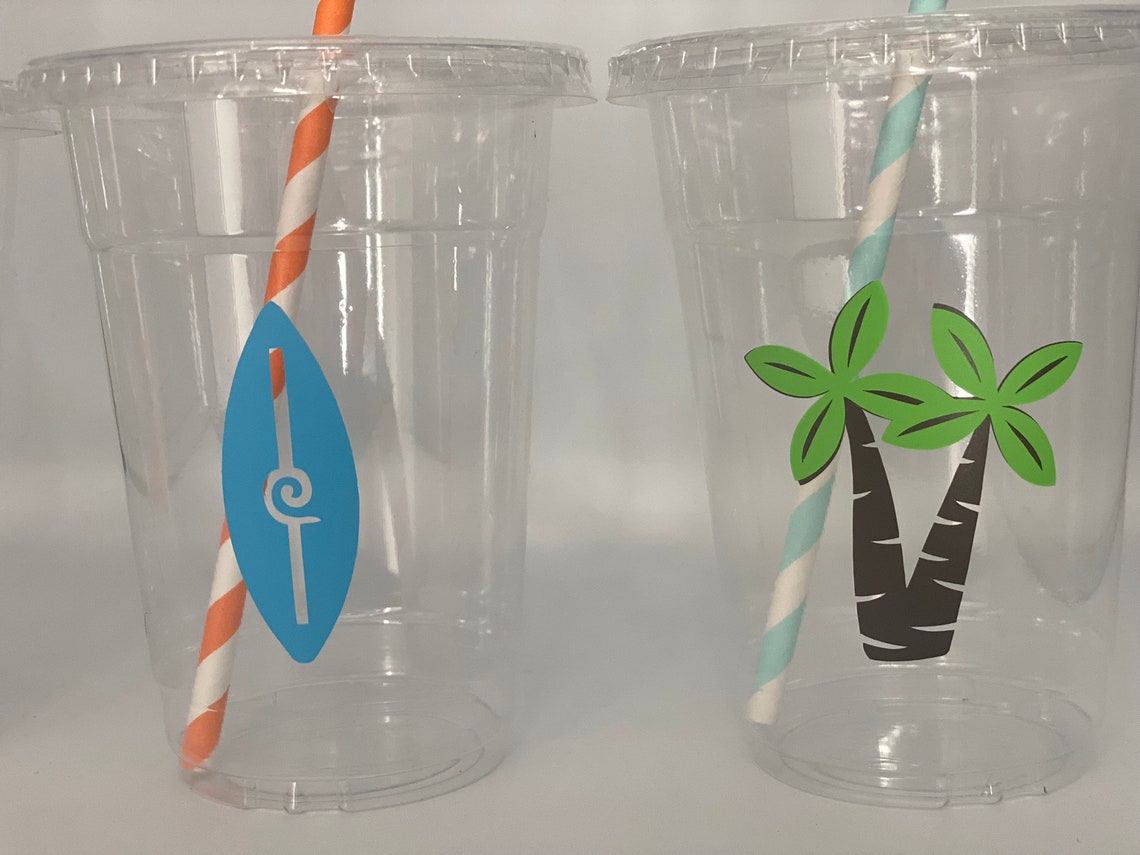 Surfing Party Cups Surfer Party Cups Surf Party Beach Party - Etsy