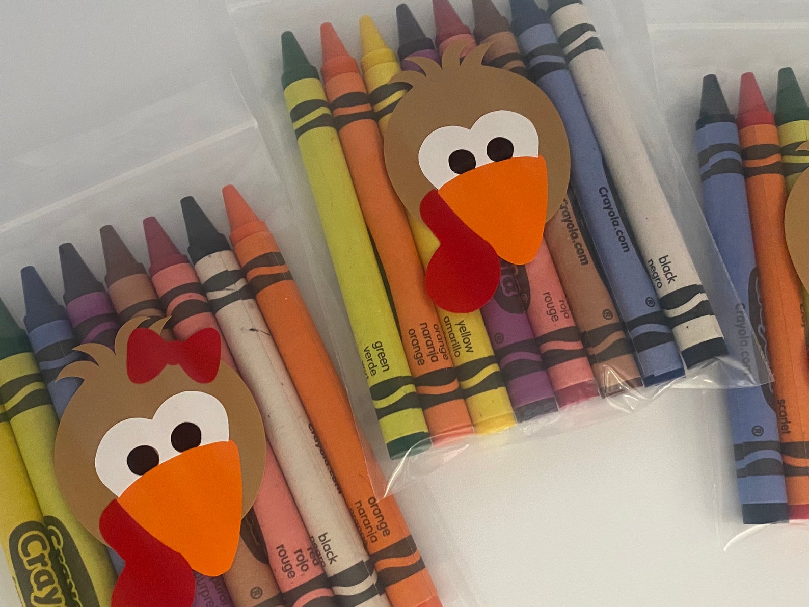 Turkey Party Supplies Turkey Birthday Party Crayons Turkey - Etsy