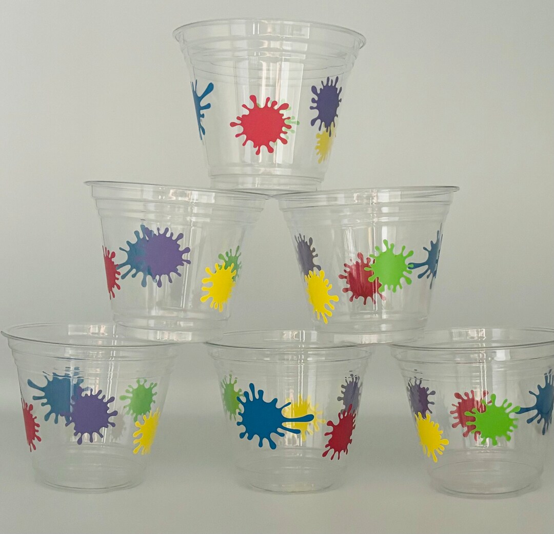 Paint Party Snack Cups, Painting Party, Art Party, Paint Birthday Party ...