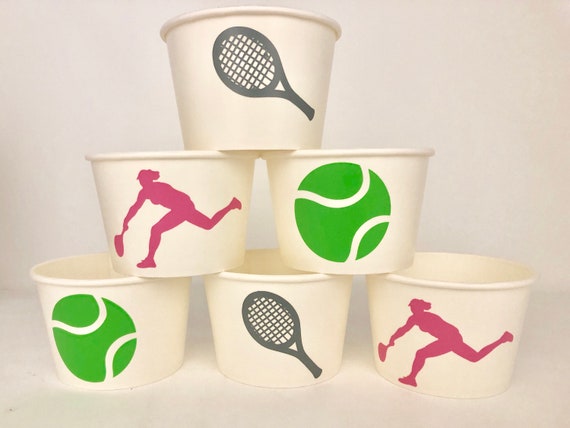 Tennis Party Cups Tennis Birthday Party Cups Tennis Baby - Etsy
