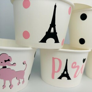 Paris Party Snack Cups, Paris Birthday Party Snack Cups, Paris Baby ...