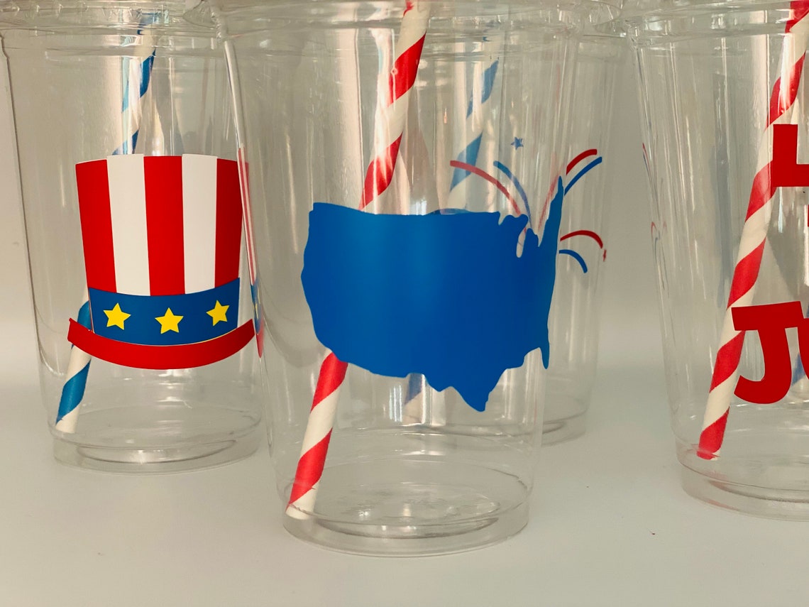 4th of July Party Cups Fourth of July Party Cup Independence - Etsy