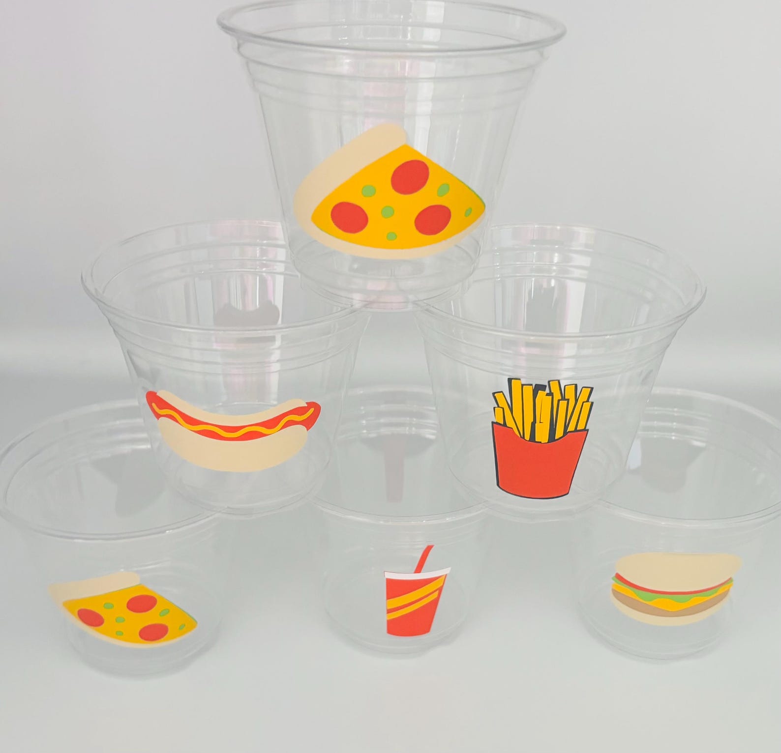Fast Food Party Cups, Junk Food Birthday Party Cups, Burger Party, Hot ...
