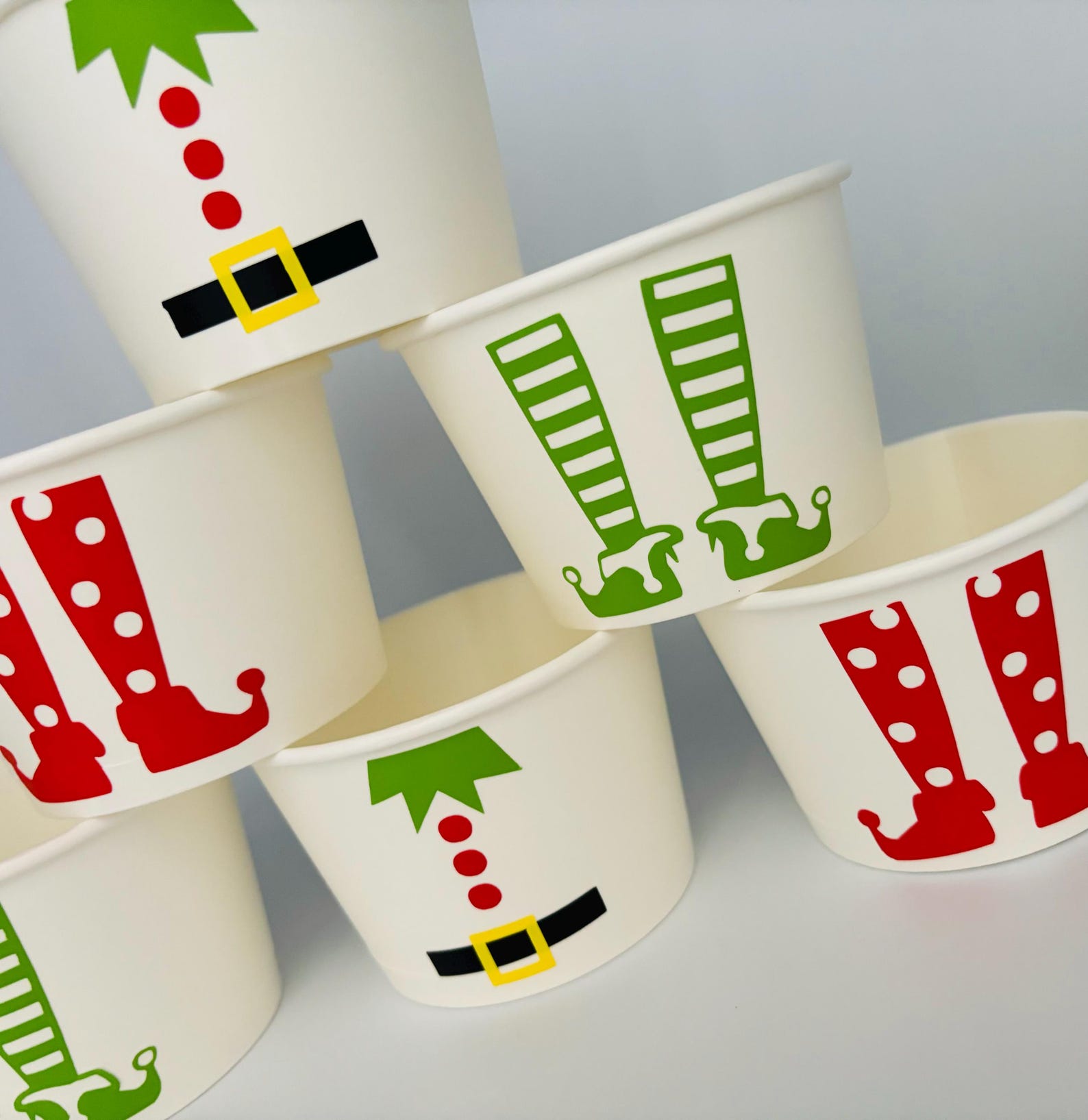 Elf Party Snack Cups, Elf Birthday Party Cups, Christmas Party Cups ...
