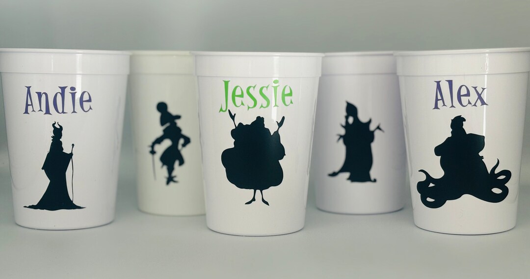 Villain Party Cups, Villain Birthday Party, Villain Party Supplies ...