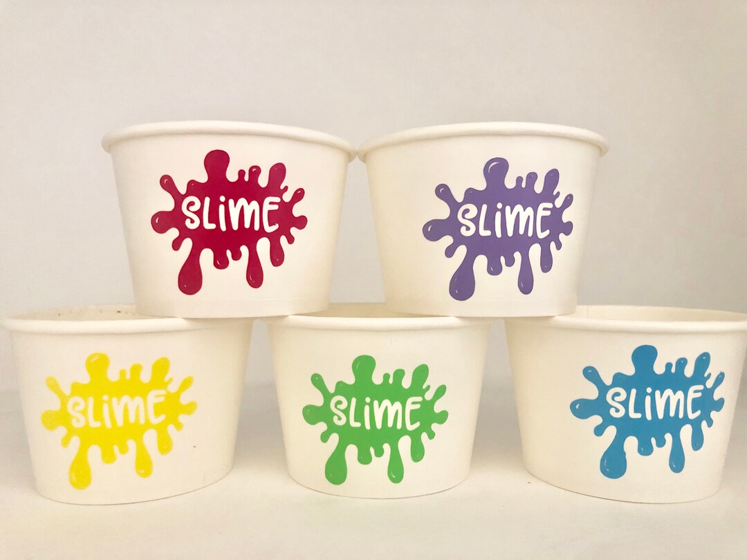Slime Party Cups, Slime Birthday Party Cups, Slime Party Suppies, Art ...
