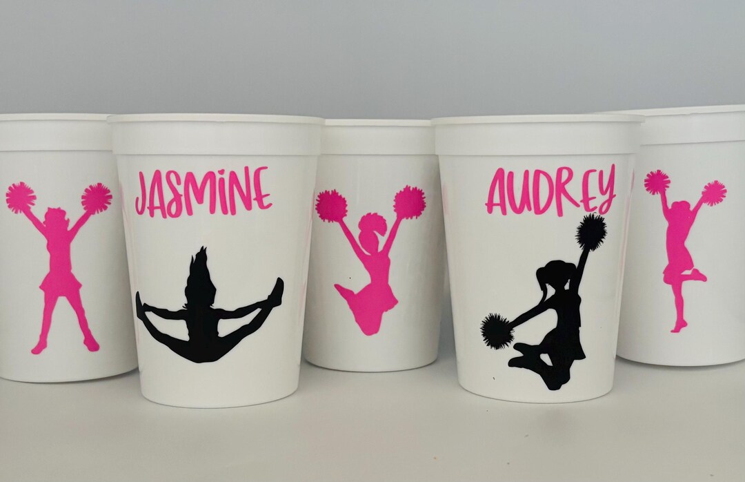 Cheer Party Cups, Cheer Birthday Party Cups, Cheer Squad Favors, Cheer ...