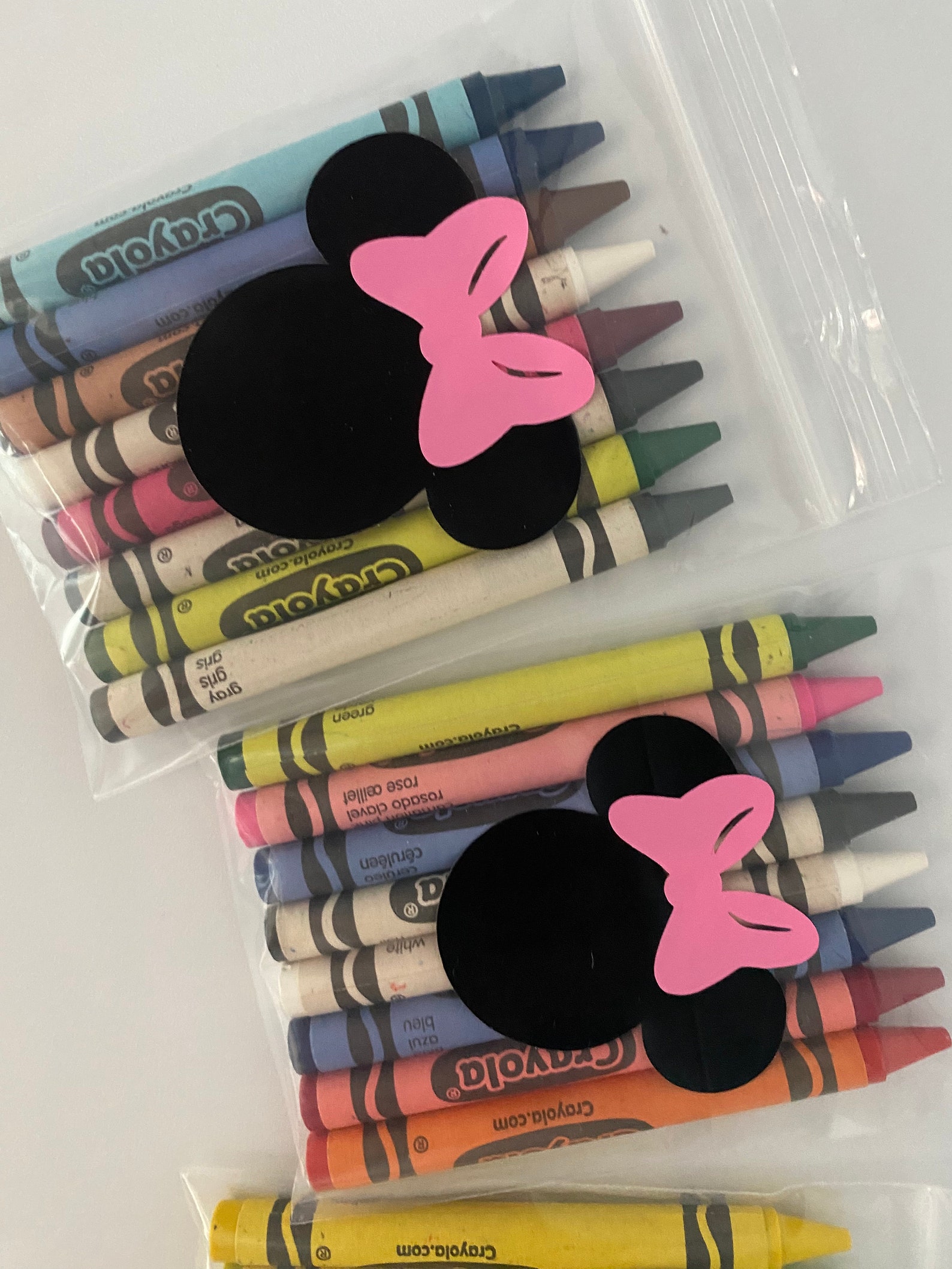 Minnie Mouse Party Favors, Minnie Mouse Crayon Set, Minnie Mouse ...