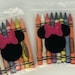 Minnie Mouse Party Favors, Minnie Mouse Crayon Set, Minnie Mouse ...