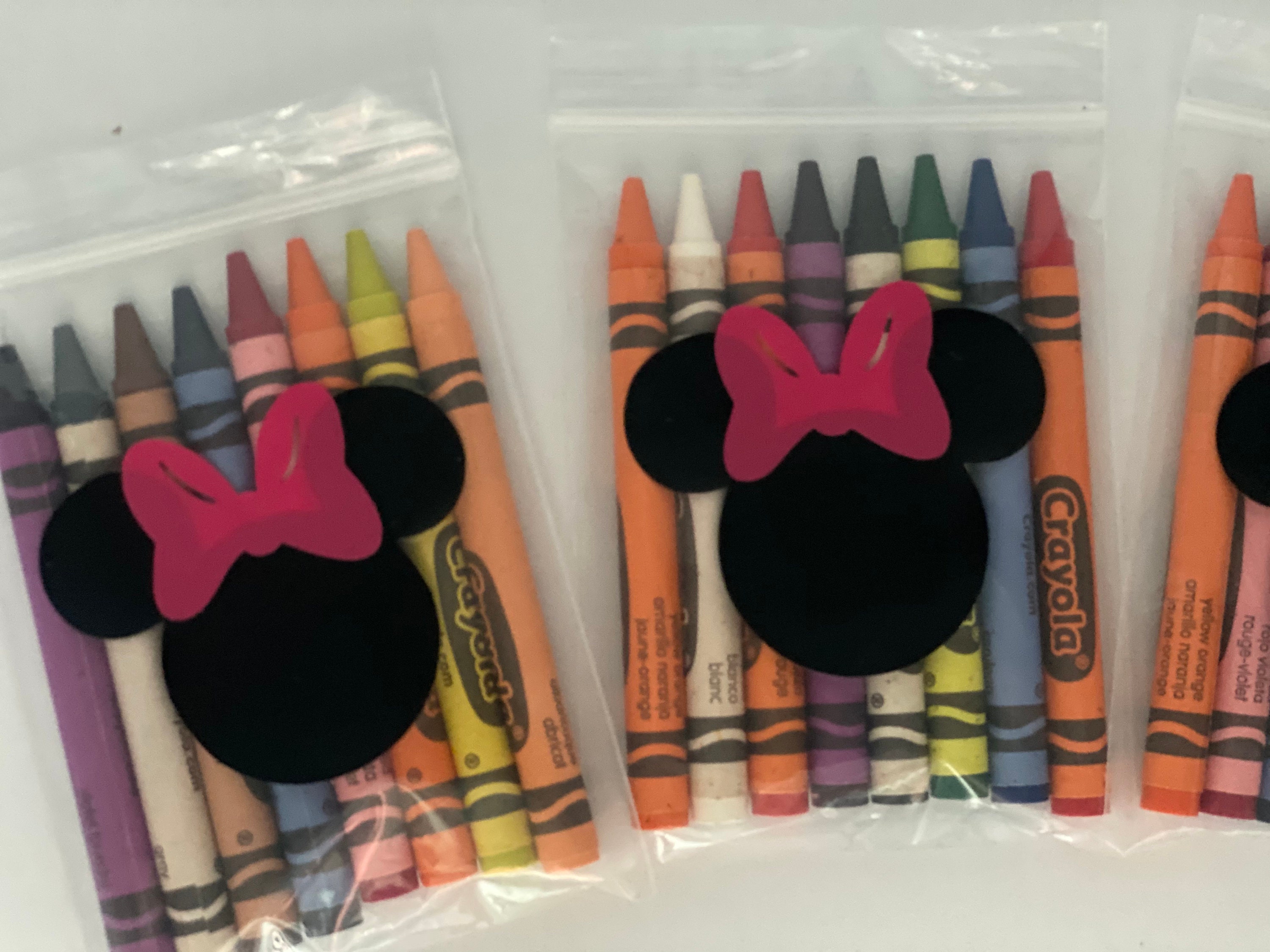 Minnie Mouse Party Favors, Minnie Mouse Crayon Set, Minnie Mouse ...