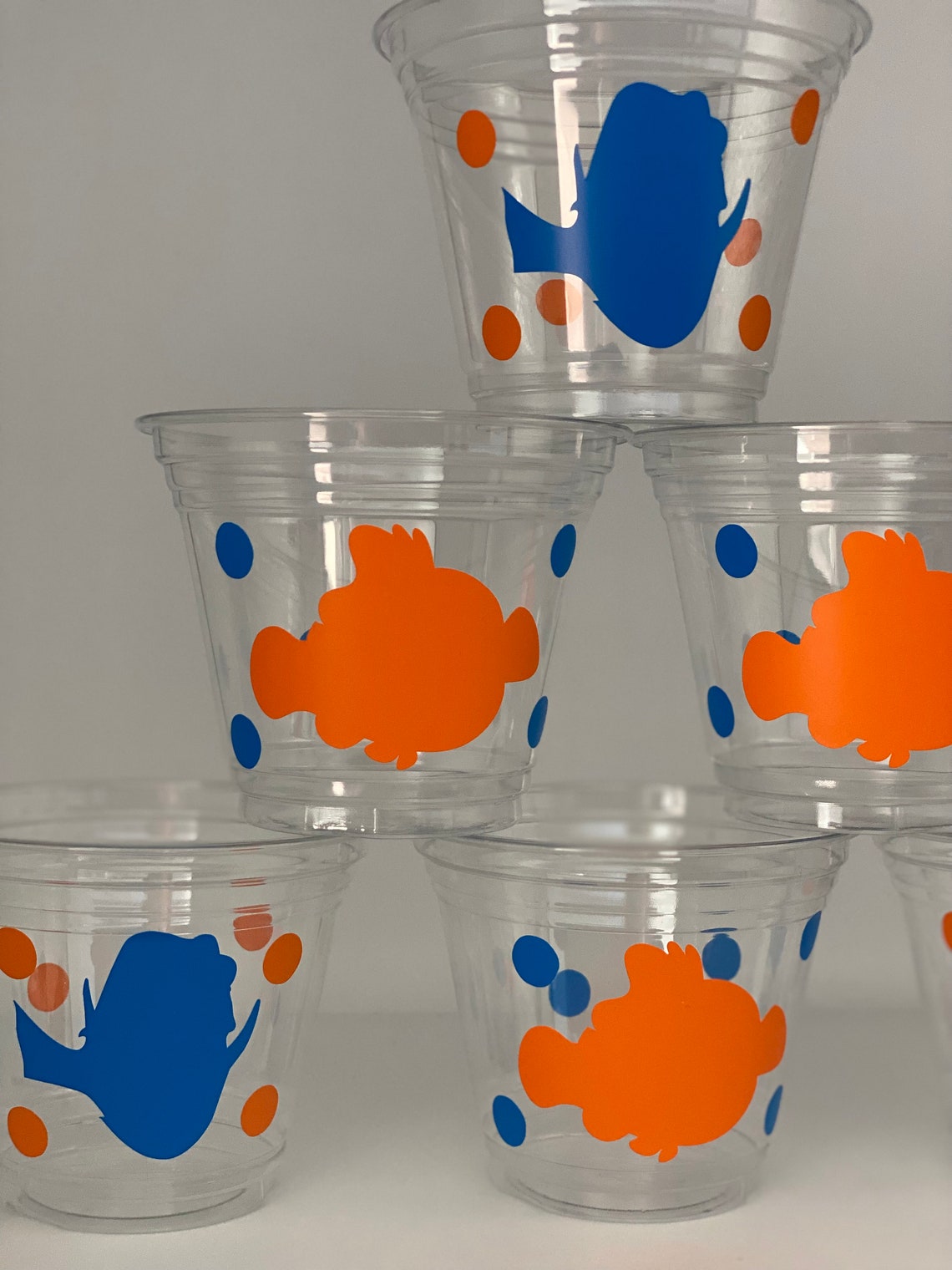 Finding Nemo Party Cups Finding Nemo Birthday Party Finding - Etsy