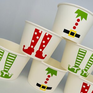 Elf Party Snack Cups, Elf Birthday Party Cups, Christmas Party Cups ...