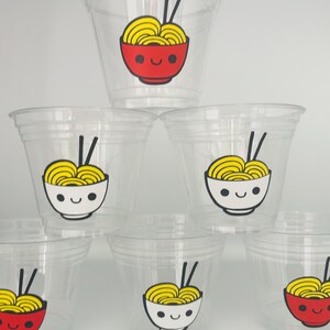 Ramen Party Cups, Ramen Birthday Party Cups, Ramen Night, Ramen Party ...