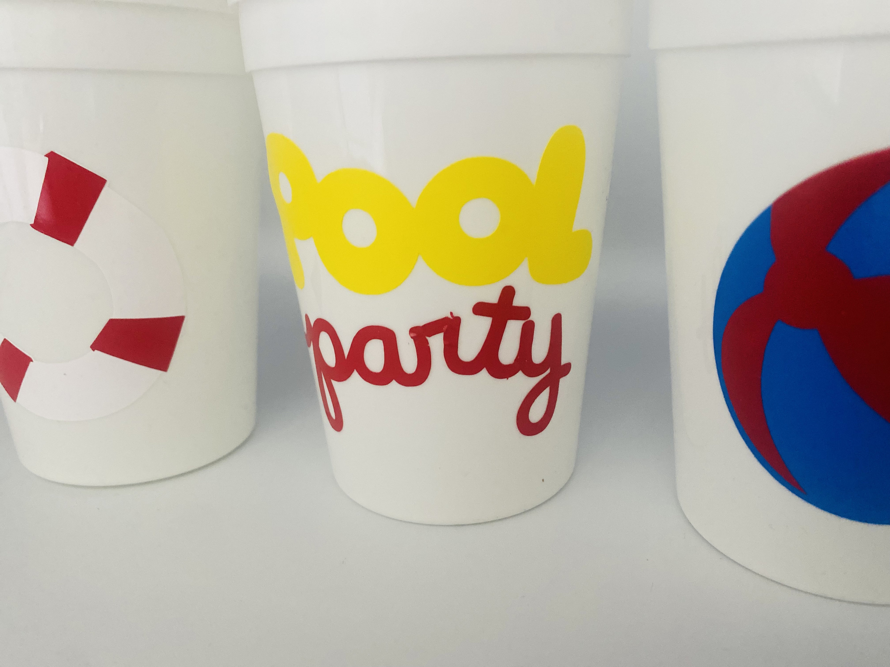 Pool Party Cups, Swimming Party Cups, Summer Party Cups, Pool Birthday ...