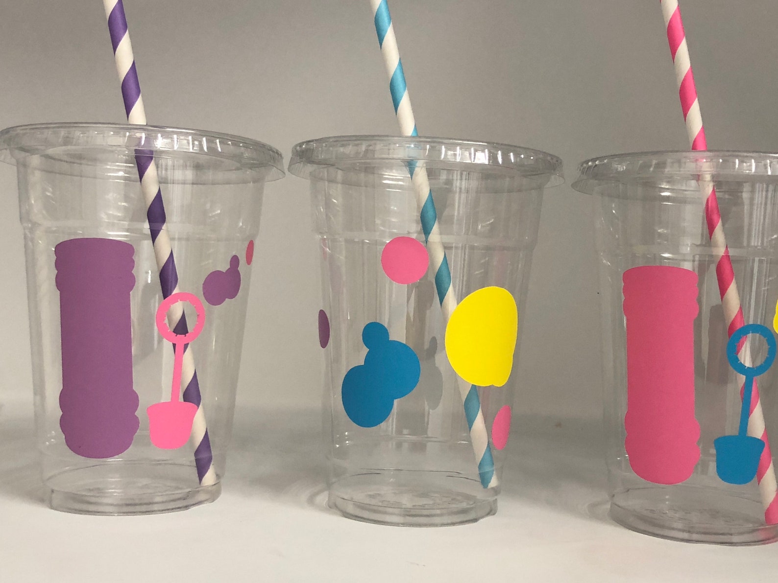 Bubble Party Cups Bubble Birthday Party Cups Blowing Bubble - Etsy