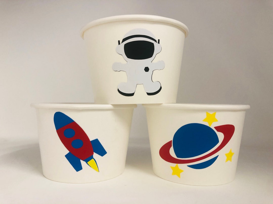 Rocket Party Snack Cups, Astronaut Party Snack Cups, Outer Space Party ...