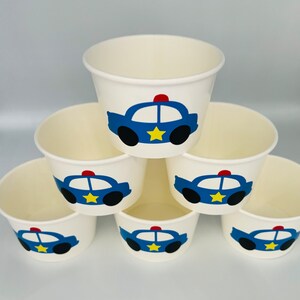 Police Party Cups, Cop Party Cups, Police Birthday Party Cups, Cop ...