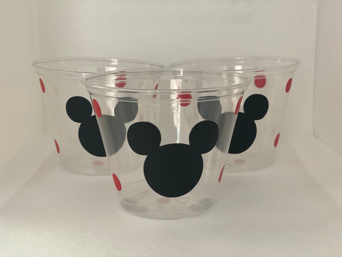 Mickey Mouse Party Cups Mickey Mouse Birthday Party Mickey | Etsy