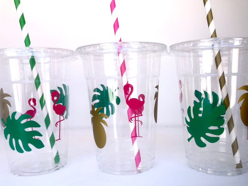 Flamingo Party Cups Flamingo Birthday Party Cups Flamingo - Etsy