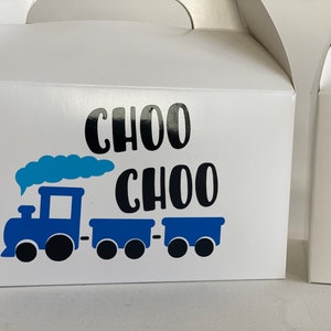 Train Party Favor Boxes, Train Party Favors, Train Birthday Party ...
