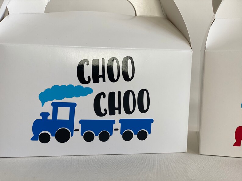 Train Party Favor Boxes Train Party Favors Train Birthday - Etsy