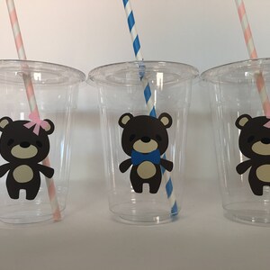 Teddy Bear Party Cups Teddy Bear Baby Shower Teddy Bear | Etsy