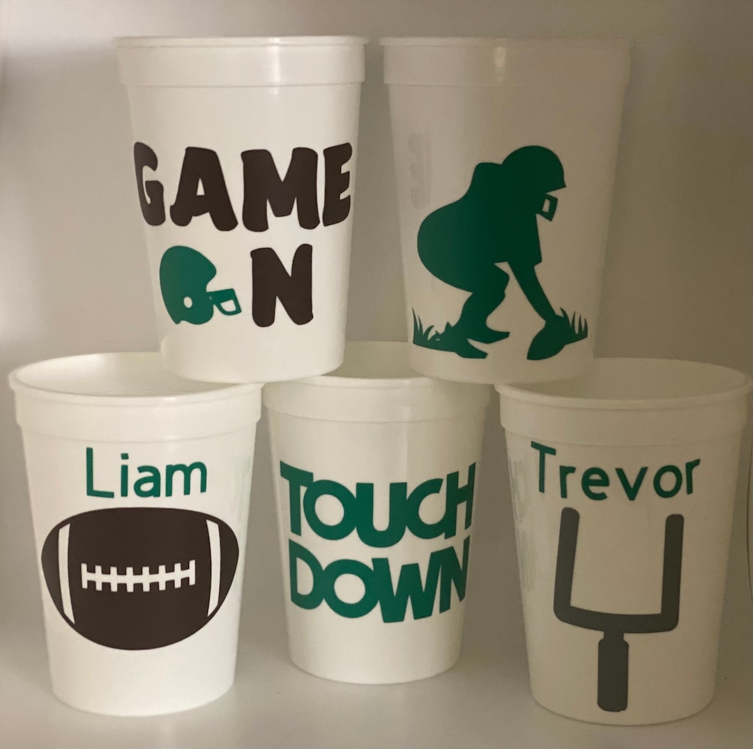 Football Party Cups, Football Birthday Party Cups, Football Party ...