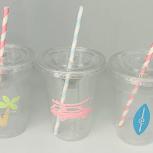 Surfing Party Cups, Surfer Party Cups, Surf Party, Beach Party Cups ...