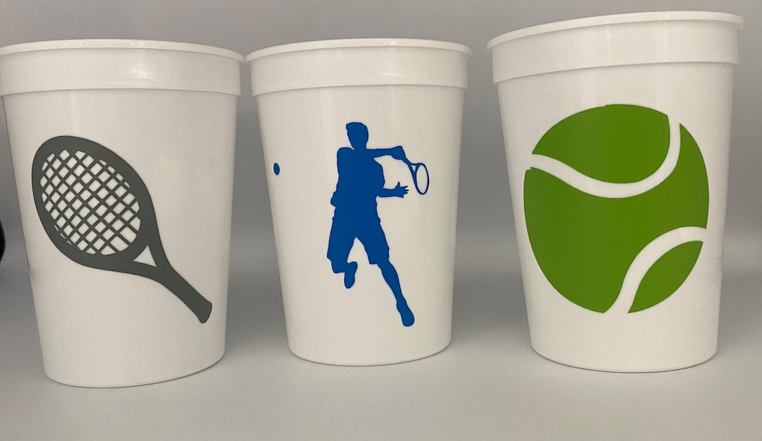 Tennis Party Cups, Tennis Birthday Party Cups, Tennis Team Party Cups ...
