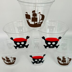 Pirate Party Snack Cups, Pirate Birthday Party Snack Cups, Pirate Baby ...