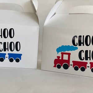 Train Party Favor Boxes, Train Party Favors, Train Birthday Party ...