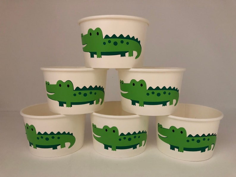 Alligator Party Cups Alligator Birthday Party Alligator Baby - Etsy