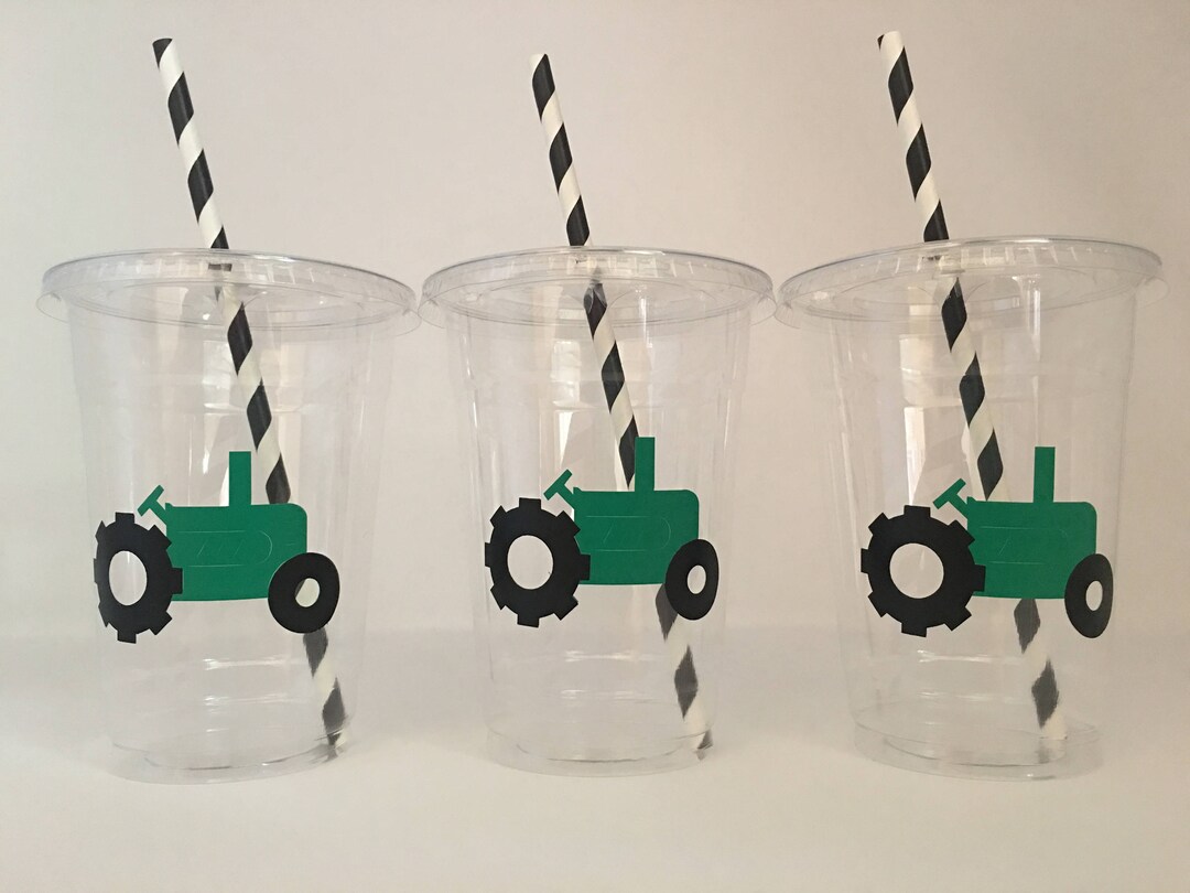 Tractor Party Cups, Tractor Birthday Cups, Farmer Party, Tractor Baby ...